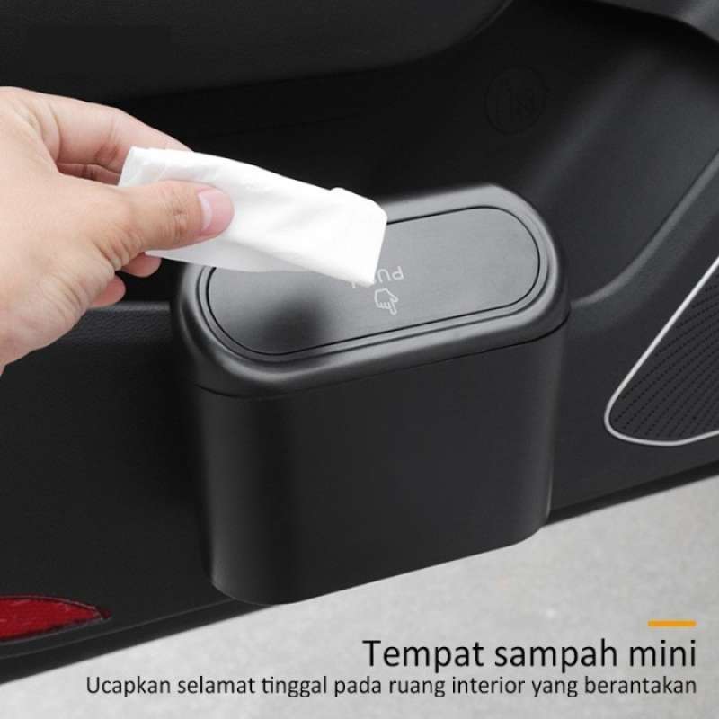 Jual Kotak Tempat Tong Sampah Mobil Car Garbage Bin Trash Can Box ...