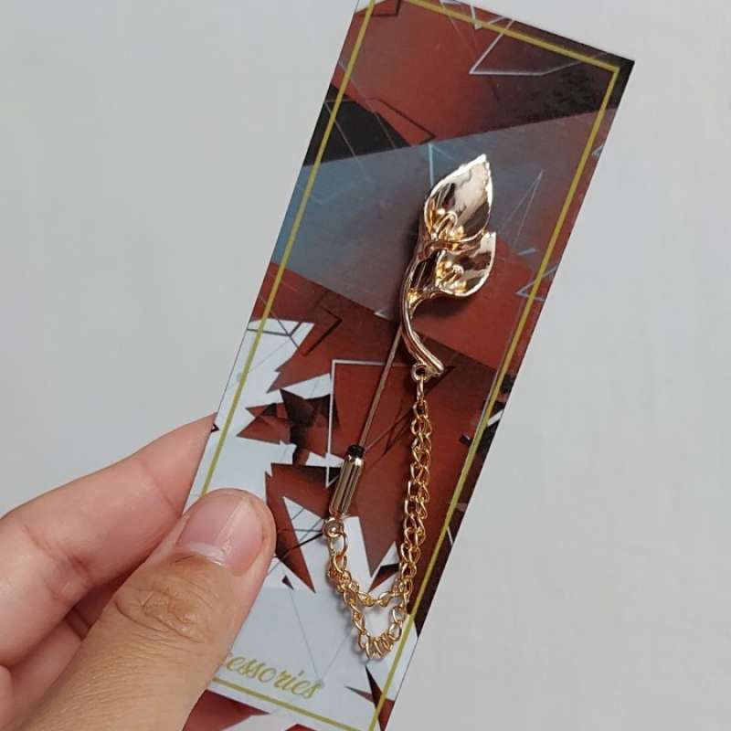 Jual Lapel Pin/bros Untuk Jas - Model Tulip Rantai - Hitam Di Seller ...