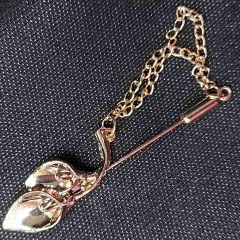 Jual Lapel Pin/bros Untuk Jas - Model Tulip Rantai - Hitam Di Seller ...