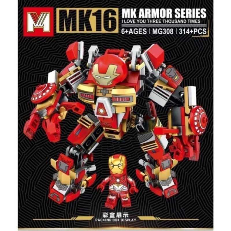 Promo Mainan Balok Edukasi Anak Bricks Iron Man Hulkbuster Mk Armor ...
