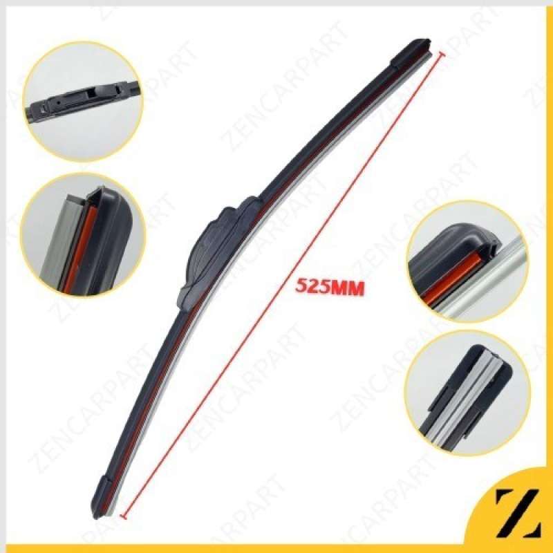 Promo Wiper Dual Double Blade Frameless Mobil Karet Wiper Banana Pisang Soft - 19 Diskon 29% Di ...