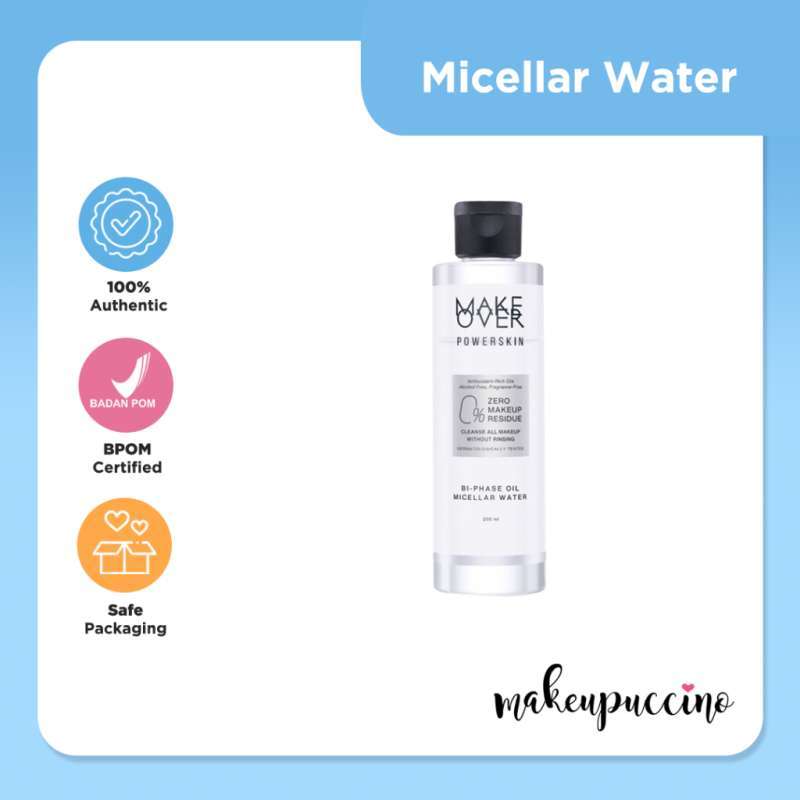 Promo Make Over Powerskin Bi-phase Oil Micellar Water 200ml Diskon 7% Di Seller Makeupuccino1 ...
