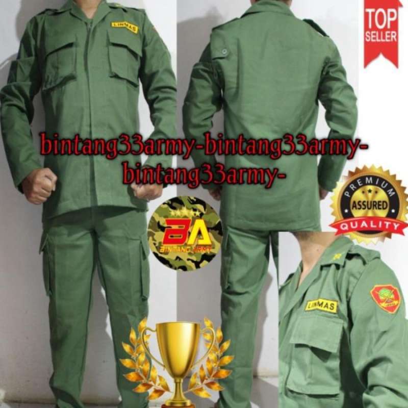 Jual Big Sale!! Seragam Linmas / Seragam Hansip Ekonomis Harga ...