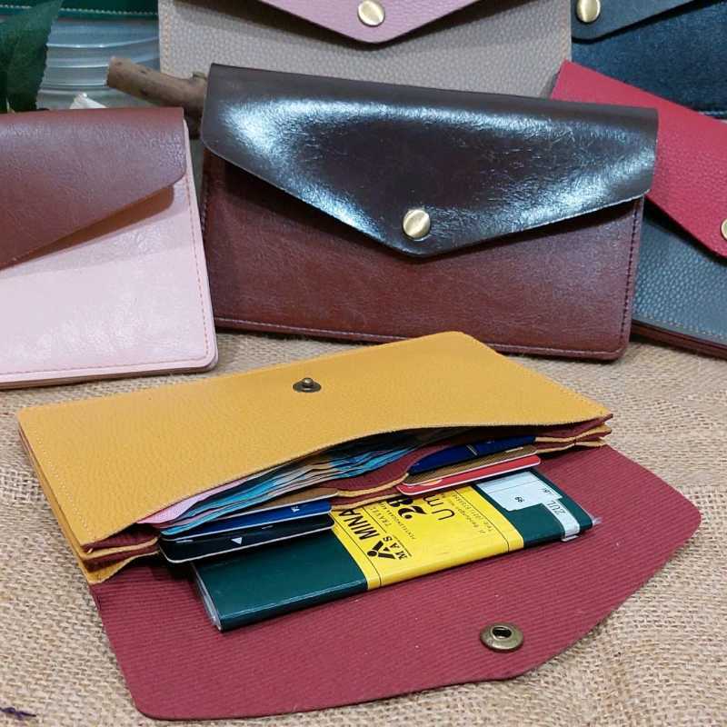Jual Dompet Cewek Panjang Model Amplop Dompet Passport Kartu Uang Bahan ...