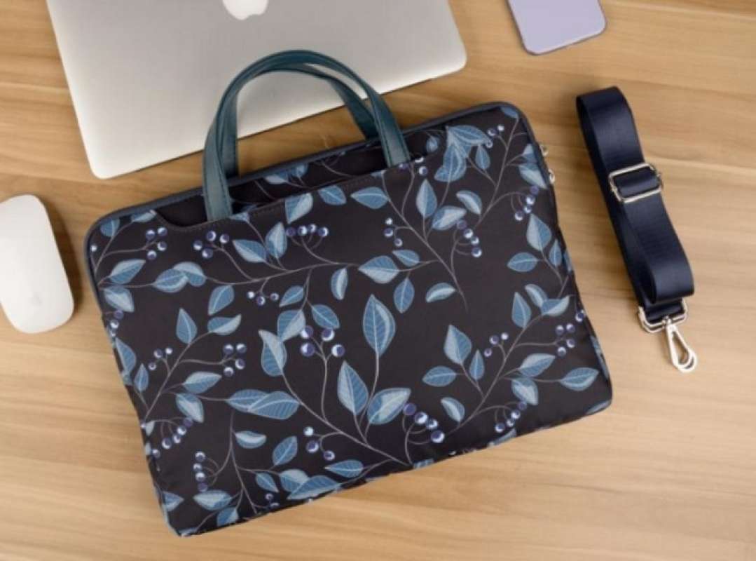 Promo Tas Laptop MacBook Selempang New Leaves 13 Inch - Merah Muda ...