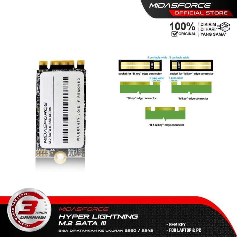 Jual Ssd M.2 Sata 128gb Midasforce Hyperlightning - Tanpa Baut Di ...