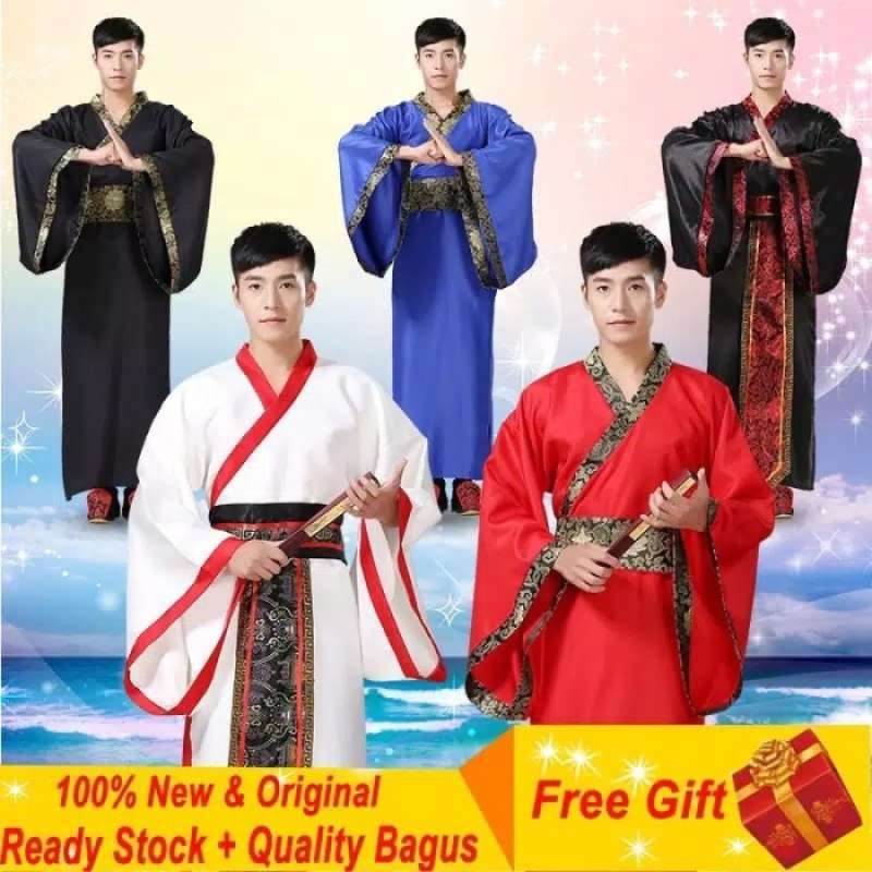 Jual Ready Cheongsam Hanfu Kucuang Pria Laki Pakaian Adat China China ...