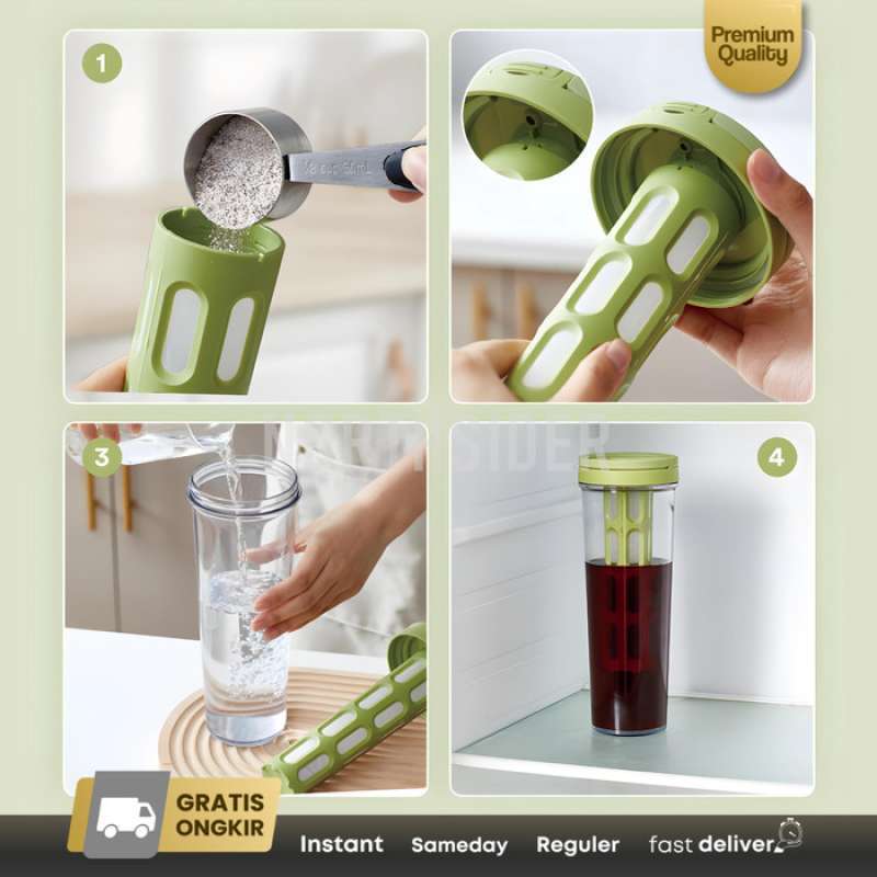Jual Cold Brew Coffee Tea Maker Infuser 1000ml - Alat Kopi Teh Gj3102 ...
