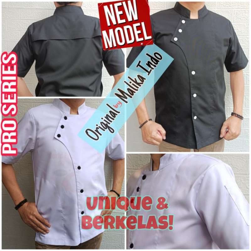 Jual Pro Series-baju Chef Premium Chef Jacket Baju Koki Bahan Tropical ...