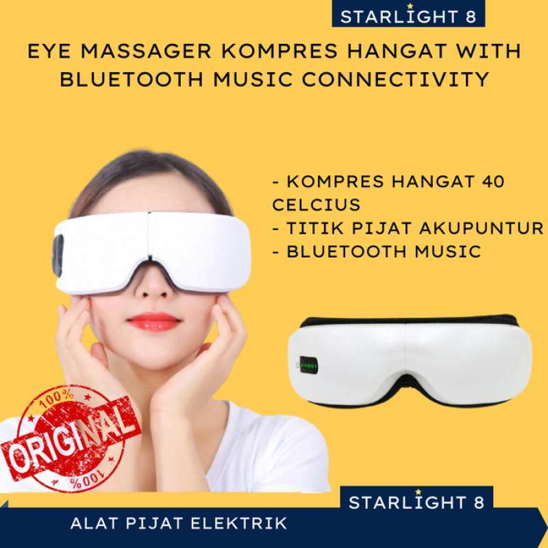 Promo Alat Pijat + Kompres Eye Massager Relaksasi Terapi Mata + Bluetooth Diskon 23% Di Seller ...