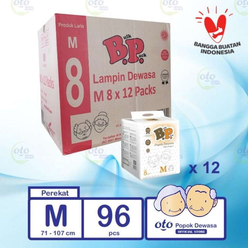 Promo Bp Popok Dewasa Adult Diapers Model Perekat Ukuran M Isi 8 Pcs X ...