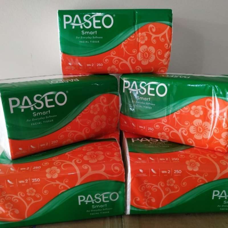 Promo Paseo Smart Facial Tissue 250 Sheet / 1 Karton Isi 48 Pack Diskon ...