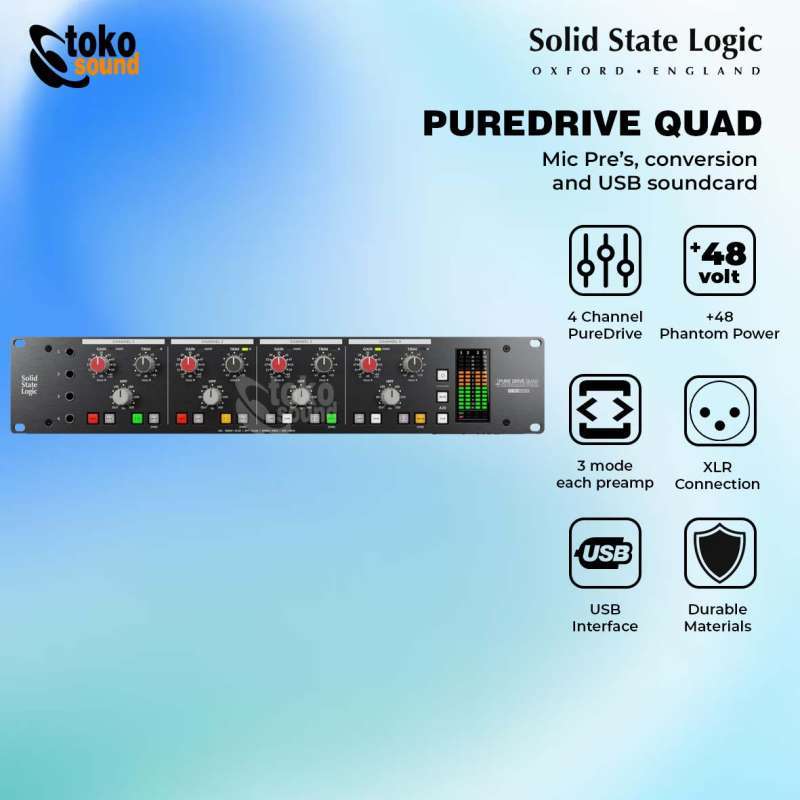 Jual Solid State Logic Ssl Puredrive Quad - 4 Channel Mic / Line ...