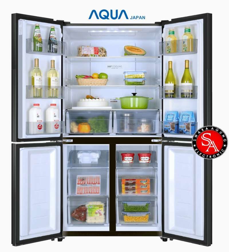 Promo Kulkas 4 Pintu 456 Liter Aqua Type : Aqr-ttd546rbc- Inverter ...