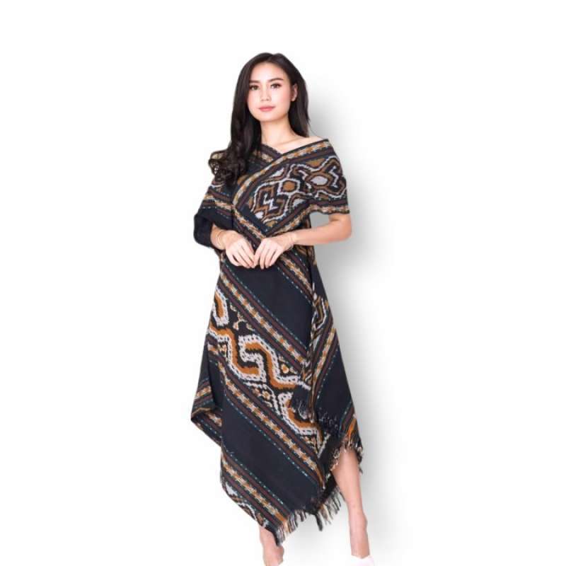 Jual Dress Tenun Ikat Troso/dress Batik Serong Wanita/baju Tenun Original Di Seller Zati Shop ...