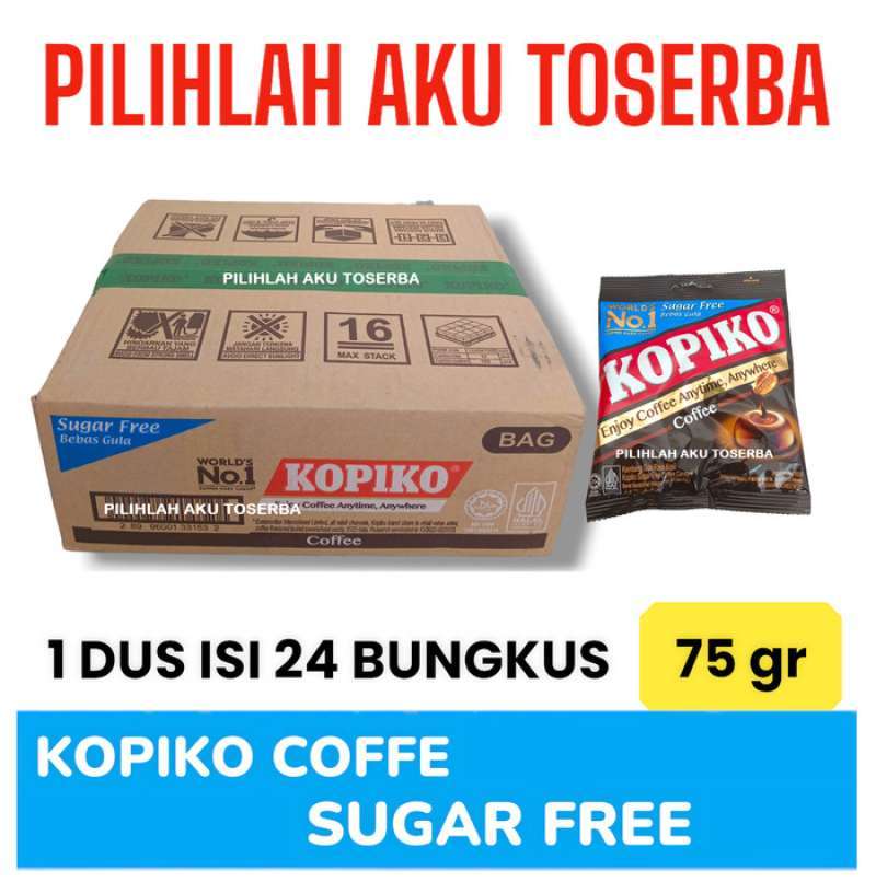 Promo Permen Kopi Kopiko Sugar Free Bebas Gula - ( Harga 1 Dus Isi 24 ...