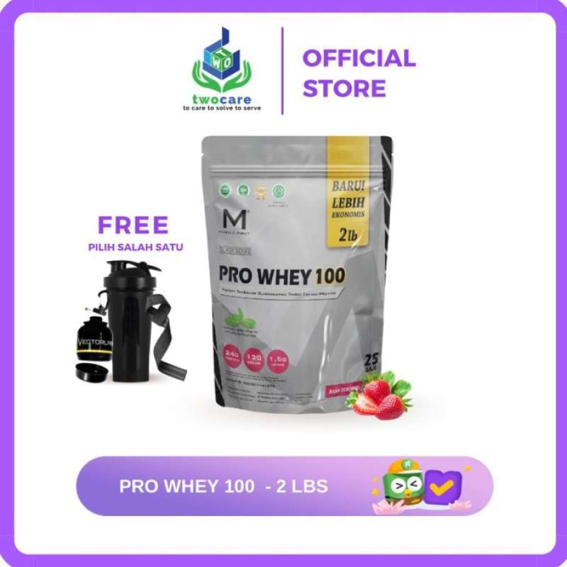 Promo Muscle First Pro Whey 100 2lb 2 Lbs M1 Pro Whey Protein - Cokelat ...