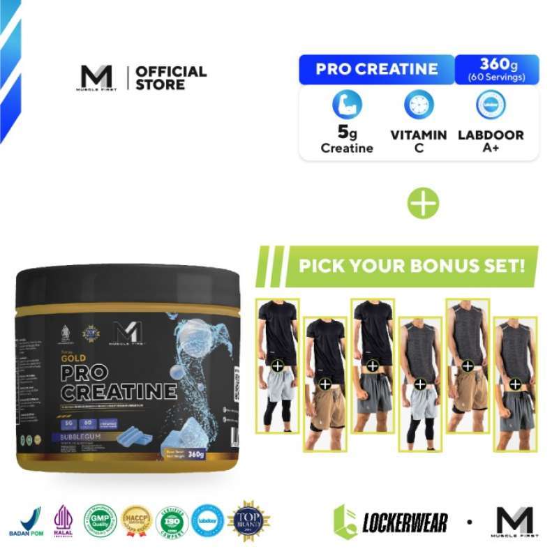 Promo Muscle First Pro Creatine 360gr - Menambah Massa Otot Suplemen ...