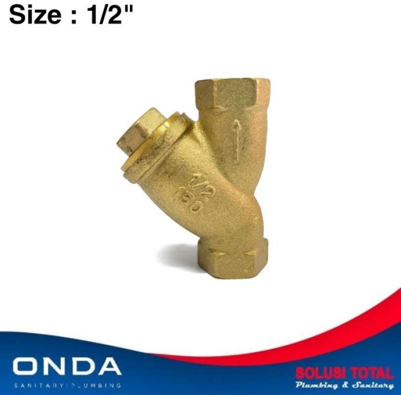 Promo Y Strainer Kuningan 1/2 Inch Onda Diskon 23% Di Seller Riade ...