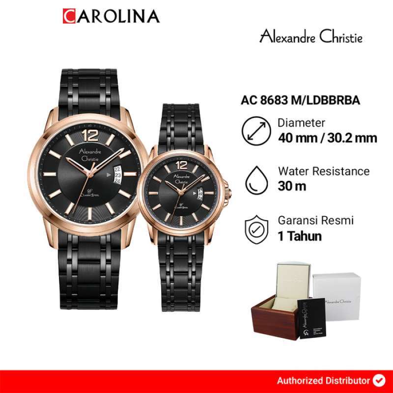 Jual Jam Tangan Couple Alexandre Christie Classic Steel Ac 8683 M ...