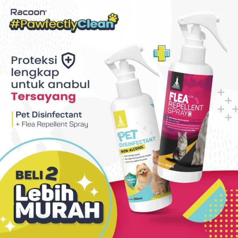 Promo Pet Care Combo | Pet Disinfectant & Flea Repellent Spray Diskon ...