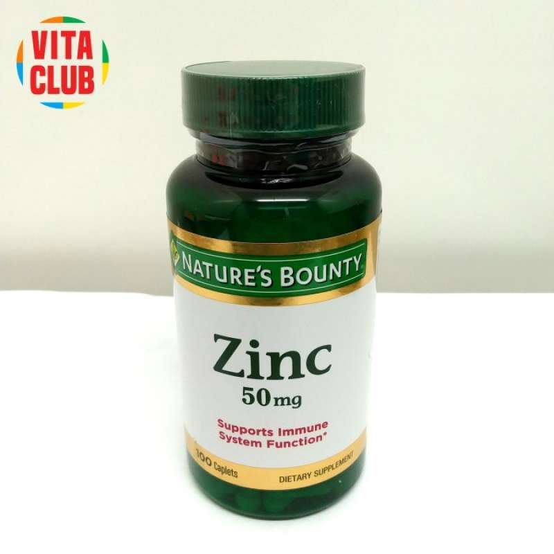 Promo Nature's Bounty Zinc 50mg Immune Health - 100 Caplets Zinc 50mg ...