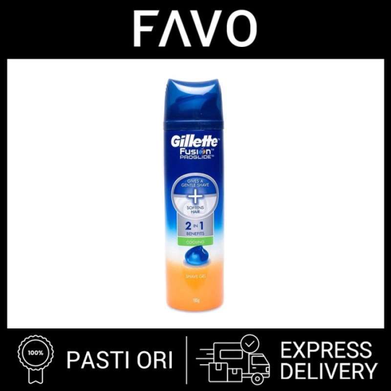 Jual Krim Cukur- Gillette Fusion Proglide Cooling Shave Gel - 195 Ml Di ...