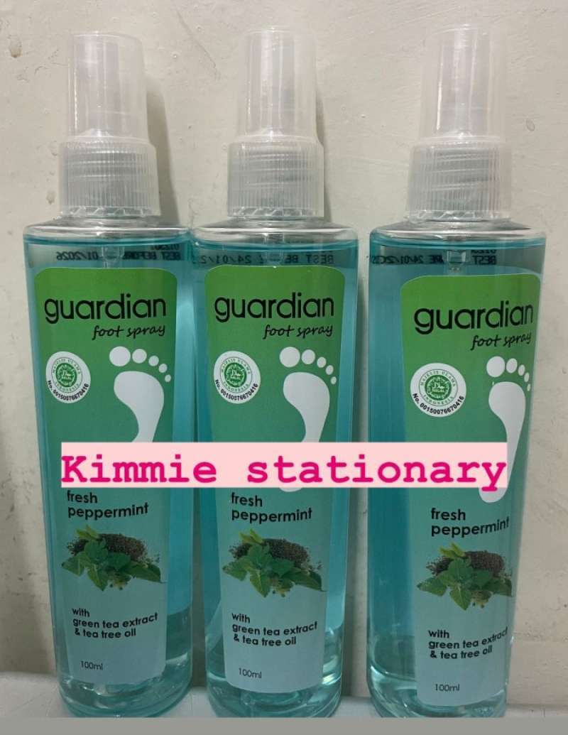 Jual Guardian Foot Spray Fresh Papermint 100ml/spray Kaki Guardian Di ...