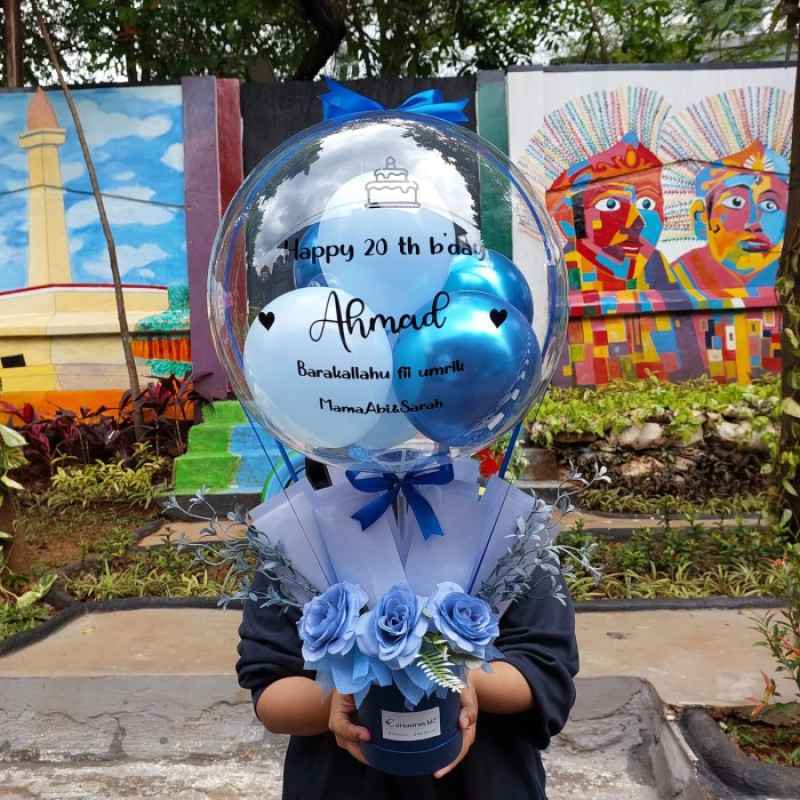 Promo Buket Bouquet Balon Uang /kosongan (uang Tf Atau Kosongan) Diskon ...