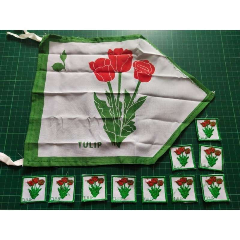 Promo Tanda Regu Bunga Tulip Set Bendera Penggalang Putri Pramuka ...