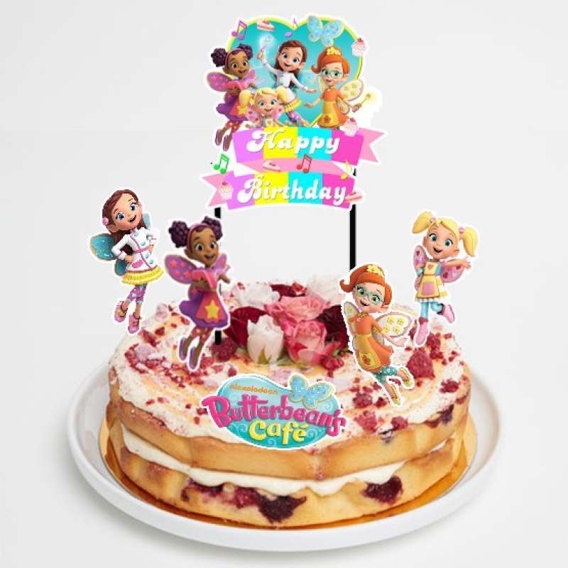 Promo Butterbean Cafe Topper Cake Birthday / Hiasan Kue Ulang Tahun ...