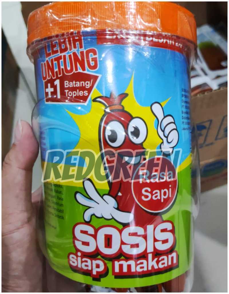 Jual So Nice Sosis Siap Makan Rasa Ayam Sapi 21gr 1 Toples Isi 24pcs ...