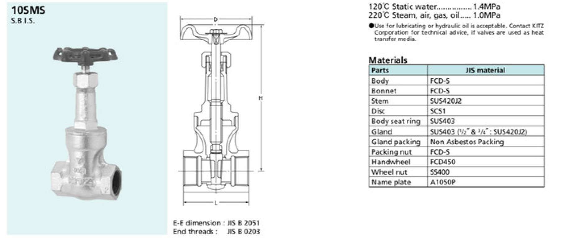 Promo Gate Valve Kitz 1/2 Ductile Iron 10k Threaded Fig 10sms - Kran Steam Diskon 23% Di Seller ...