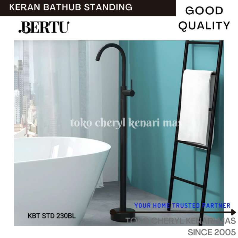 Promo Kran Bathtub Standing Gold Emas Mixer Shower Saluran Lantai Bertu ...