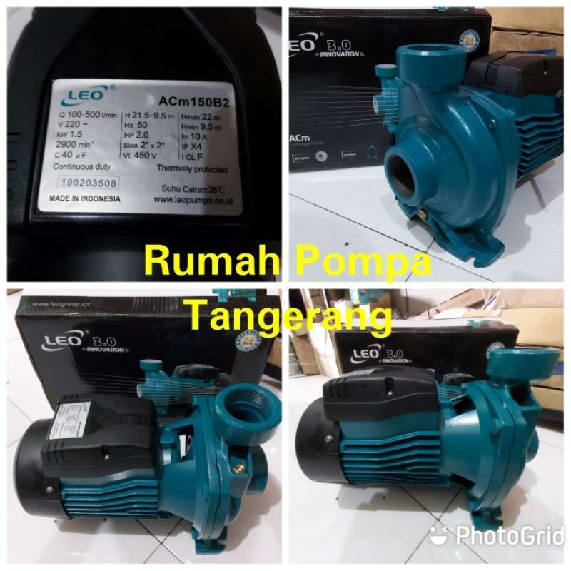 Promo Pompa Air Centrifugal Leo Acm 150 B2 2hp 1phase Diskon 23% Di ...