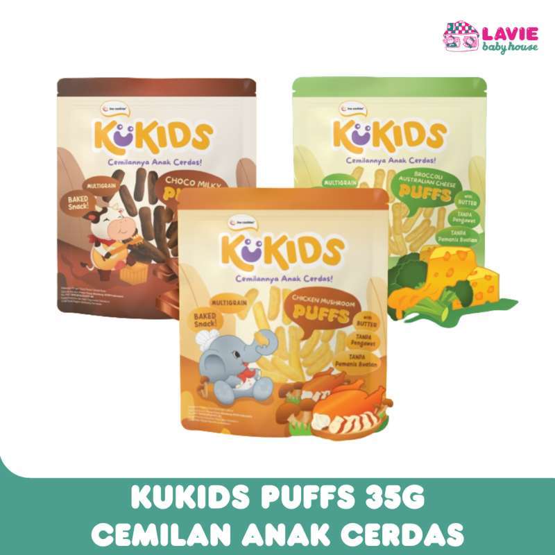Jual Kukids Puffs 35g Cemilan Anak Cerdas/snack Anak/cemilan Anak, Rasa ...