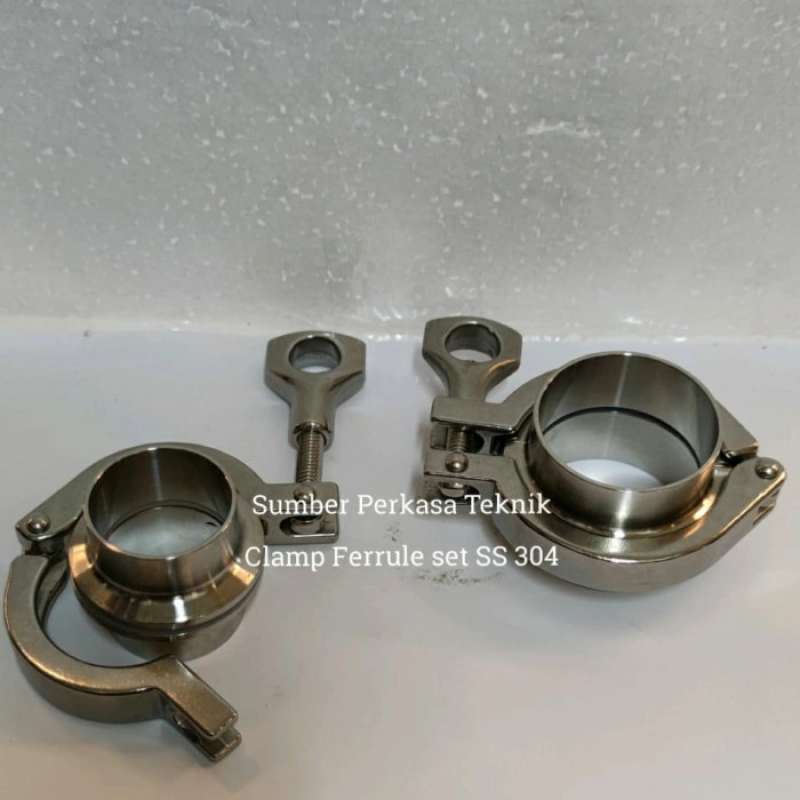 Promo Clamp Ferrule Set Complit Ss 304 L 11/2 Inch Diskon 23% Di Seller ...