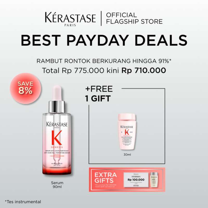 Jual Kerastase Anti Hair Fall Serum Rambut Rontok & Patah Genesis 90ml Di Seller Pro-id ...