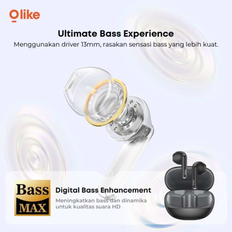 Promo Olike T113 Tws True Wireless Earbuds Headset Bluetooth 5.3 Hifi ...