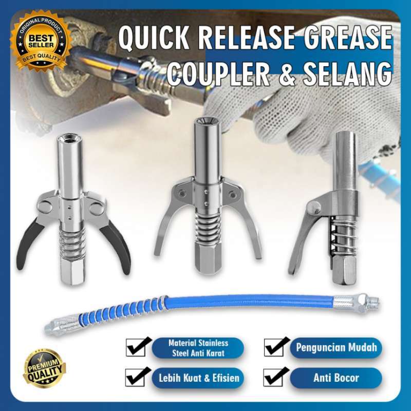 Promo Gemuk Grease Gun Coupler Alat Aplikasi Minyak Gemuk Grease Gun ...