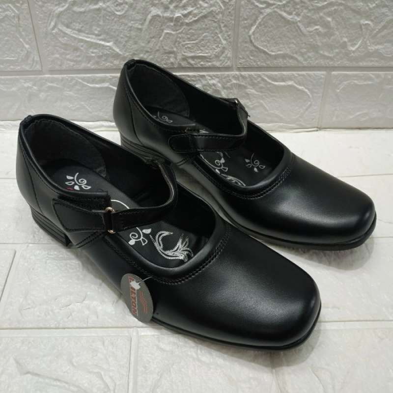 Jual Sepatu Pantofel Wanita Milton Ldr/sepatu Sekolah Paskibra Kantor Kerja - 37 Hitam Di Seller ...