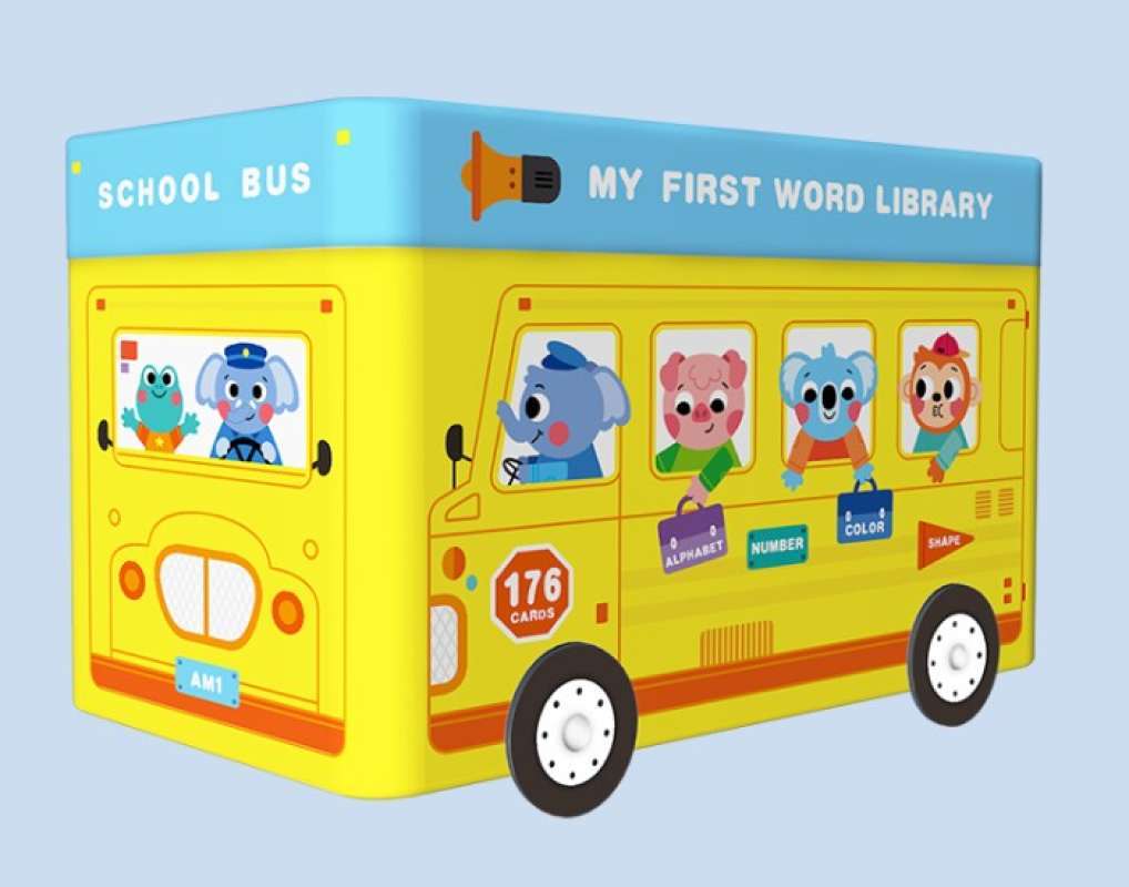 Promo Ori Saalin My First Word Library School Bus - Buku Edukasi Anak ...