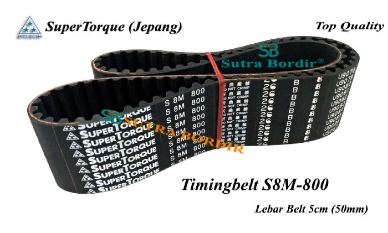 Promo Timingbelt S8m 800 Jepang Supertorque Lebar 5cm Mitsuboshi S8m-800 Diskon 23% Di Seller ...