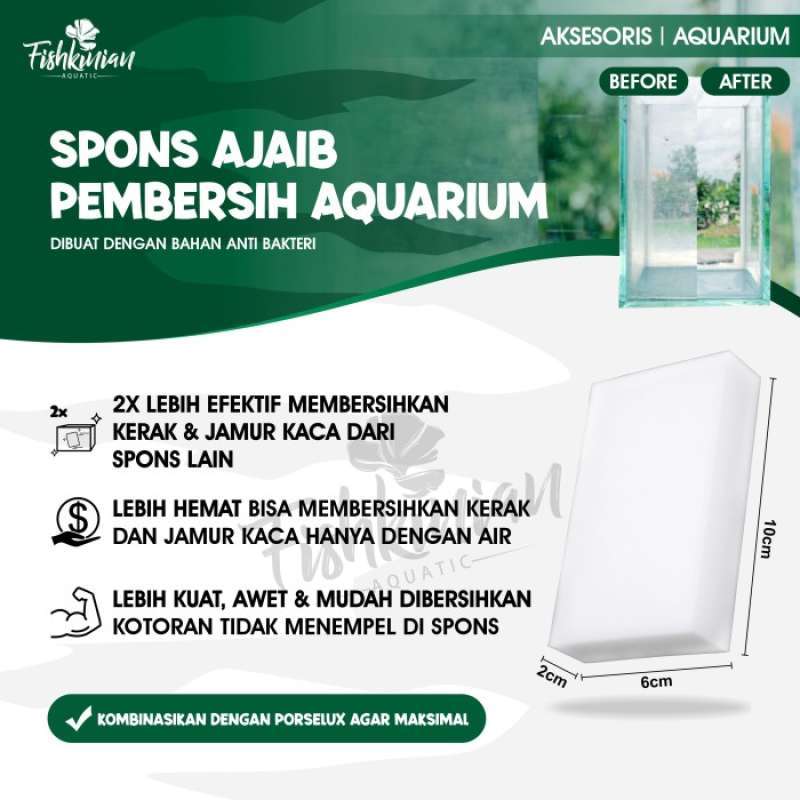 Jual Spons Ajaib Pembersih Kerak Dan Jamur Kaca Aquarium Di Seller Move ...