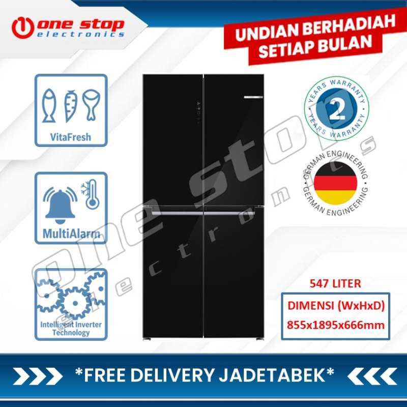 Jual [garansi Resmi] Bosch Kmc85lbea Kulkas Multi Door W/ Glass Door 4 ...