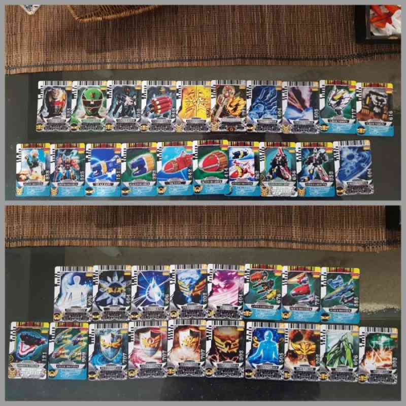 Promo Tensou Sentai Gosei Card/kartu Goseiger Custom Set - Biru - Abu ...