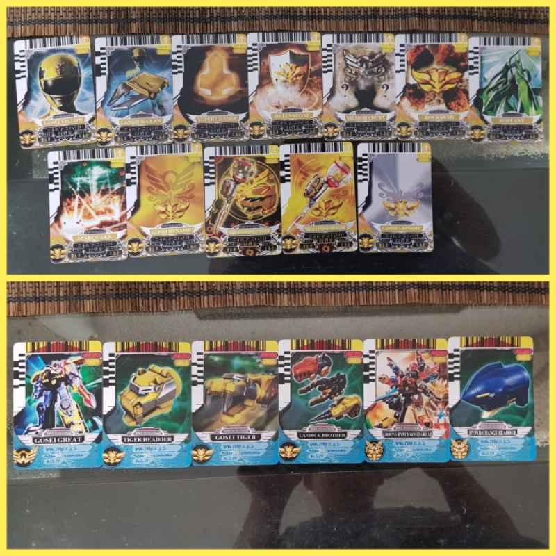 Promo Tensou Sentai Gosei Card/kartu Goseiger Custom Set - Biru ...