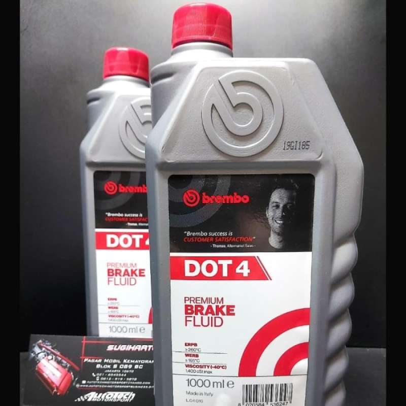 Promo Minyak Oli Rem Dot 4 Brake Fluid Dot 4 Brembo 1 Liter Diskon 33% ...
