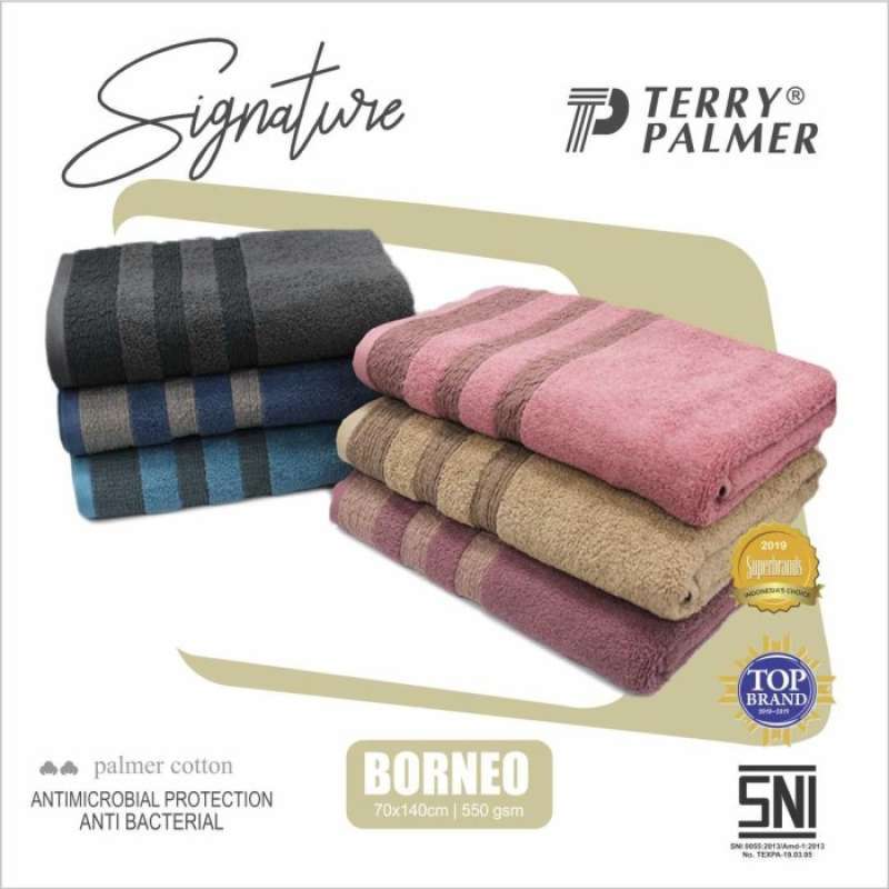 Promo Handuk Terry Palmer Signature 70x140 Tebal & Lembut Diskon 23% Di ...