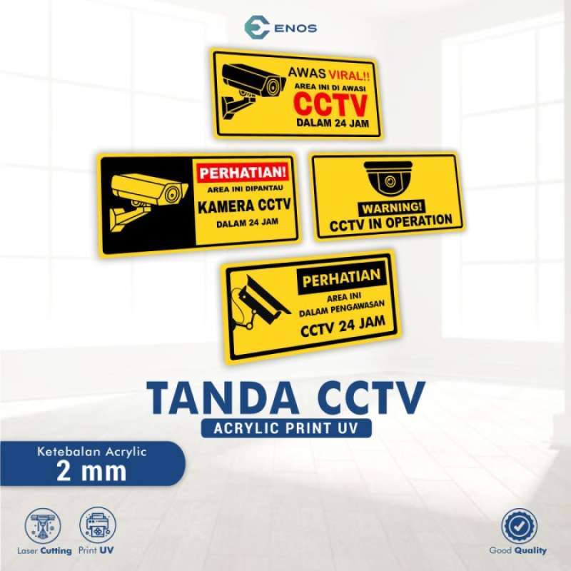 Jual Sign / Signage / Tanda / Perhatian Cctv Akrilik Printed Di Seller ...